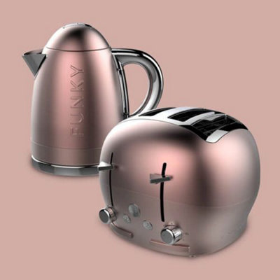 The Funky Appliance Company 1.7 Litre Kettle and 4 Slice Toaster Set ...
