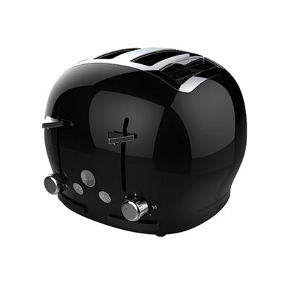 The Funky Appliance Company 4 Slice Toaster Black | DIY at B&Q