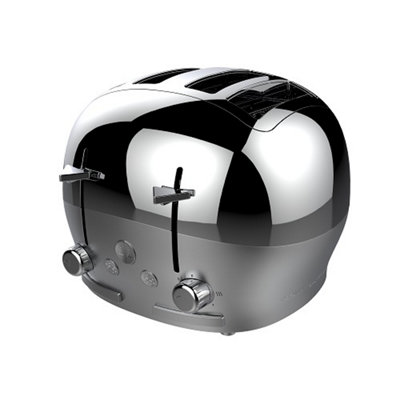 The Funky Appliance Company 4 Slice Toaster Chrome | DIY at B&Q
