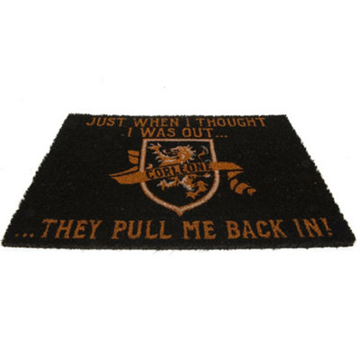 The Godfather Crest Door Mat Black/Brown (One Size) | DIY at B&Q