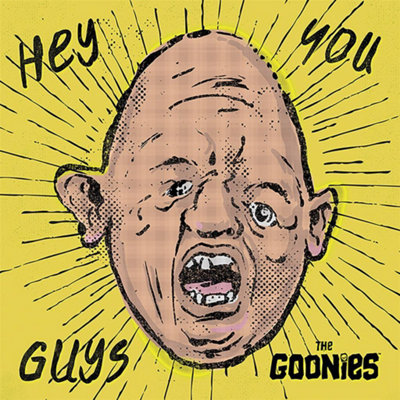 The Goonies Hey You Guys Canvas Print Yellow/Cream/Black (30cm x 40cm)