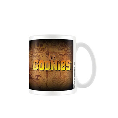 The Goonies Logo 325ml Mug White/Yellow/Brown (One Size) | DIY at B&Q