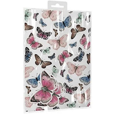 The Home Fusion Company Beautiful Butterflies Gift Wrapping & Tags Set ...