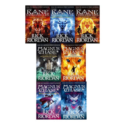 The Kane Chronicles & Magnus Chase Series 7 Books Collection By Rick ...