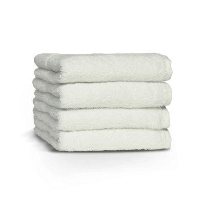 The Linen Yard Loft Combed Cotton 4-Pack Face Cloths