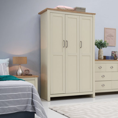 The Lisbon Cream 3 Door Wardrobe