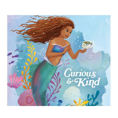 The Little Mermaid Curious And Kind Canvas Print Blue/Multicoloured ...