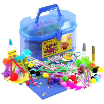 The Magic Toy Shop Childrens Craft Art Set Artist Box Crayons Pens ...