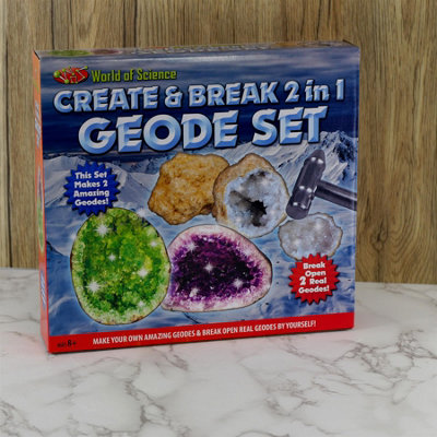 The Magic Toy Shop Geodes and Crystals DIY Science Kit Educational ...