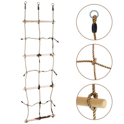 The Magic Toy Shop Kids Climbing Net Sturdy Structure Rope Double ...