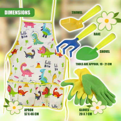 The Magic Toy Shop Kids Garden Tools 15 Pcs Play Set & Carry Bag ...