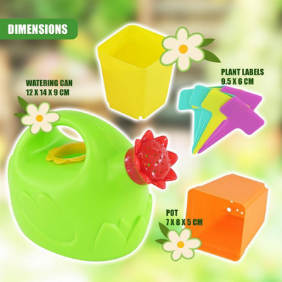 The Magic Toy Shop Kids Garden Tools 15 Pcs Play Set & Carry Bag ...