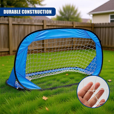 The Magic Toy Shop Kids Pop Up Football Goal Portable Foldable Indoor ...