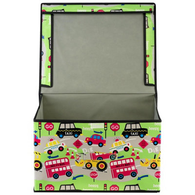 The Magic Toy Shop Large Collapsible Road Works Storage Box Folding ...