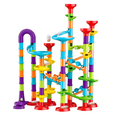 The Magic Toy Shop Marble Run 113 Pcs Race Maze Track STEM Educational ...