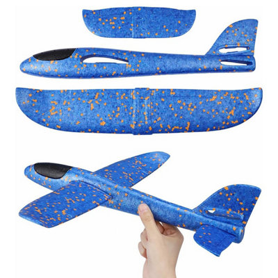 The Magic Toy Shop Mega Foam Glider Plane Outdoor Hand Throw Airplane ...
