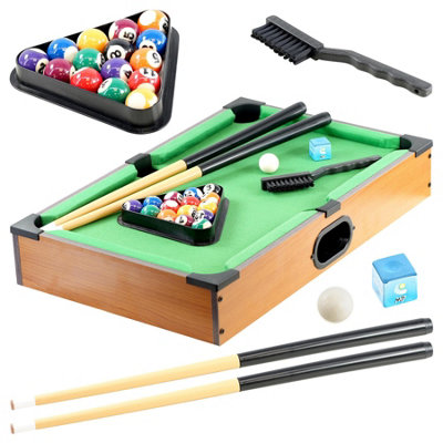 The Magic Toy Shop Mini Pool Table for Kids Wooden Table Top Game ...