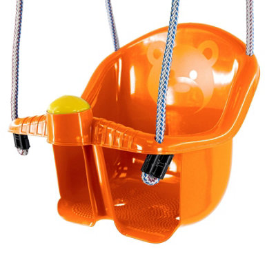 The Magic Toy Shop Orange Swing Seat for Baby Children Toddler Outdoor ...