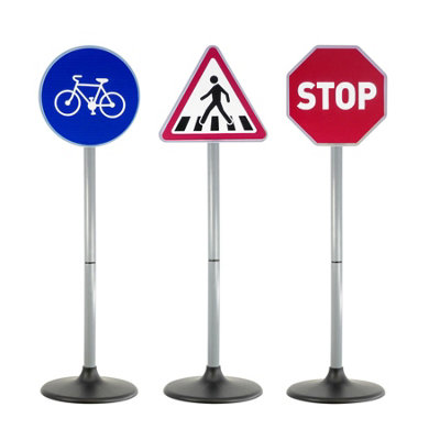 The Magic Toy Shop Road Safety Traffic Signs Toy Road Signs for Kids ...