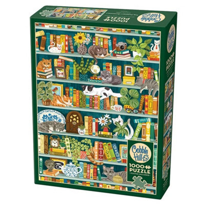 The Purrfect Bookshelf Jigsaw Puzzle 1000 Pieces