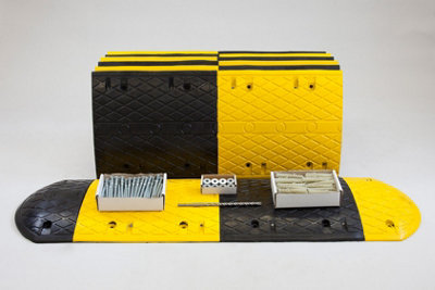 The Ramp People 6.5m Heavy Duty Rubber Speed Bump Kit 10mph 60mm High ...