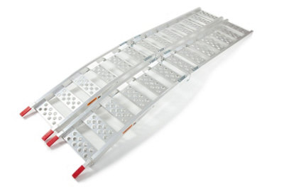 The Ramp People Aluminium Folding Loading Ramps - Pair 229cm x 33cm x ...
