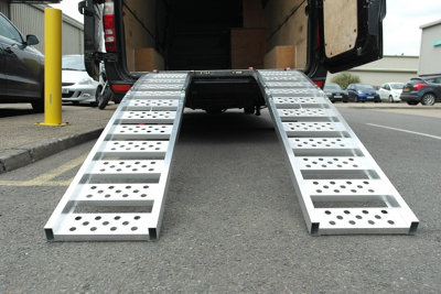 The Ramp People Aluminium Folding Loading Ramps - Pair 229cm x 33cm x ...