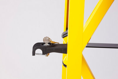 The Ramp People Concertina Barrier - Metal 210cm x 54cm x 180cm Yellow ...