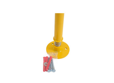 The Ramp People Fixed Steel Security Bollard - Yellow Car Park Post ...