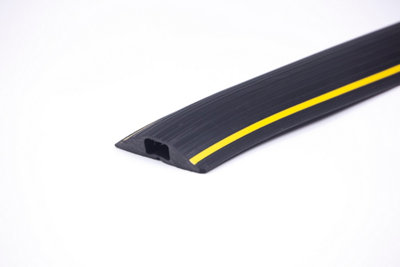 The Ramp People Floor Cable Protector 1m - 9mChannel 15mm x 5mm Black ...