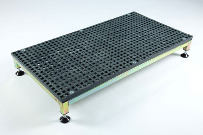 The Ramp People Half Step Adjustable - GRP Surface Outdoor Step ...