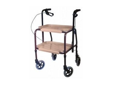 The Ramp People Height Adjustable Mobility Trolley With Brakes and Trays