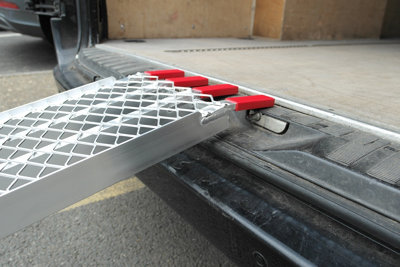 The Ramp People Motorbike Ramp with Mesh Surface 2.2m 340kg Folding ...