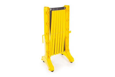 The Ramp People Plastic Expandable Barrier on Wheels Black & Yellow ...