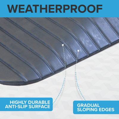 The Ramp People Rubber Threshold Ramp 25mm - 100mm (3.5"/9cm) 1000kg ...
