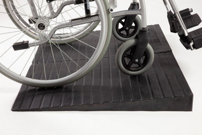 The Ramp People Rubber Threshold Ramp 4mm - 100mm (74mm) Step Ramp Kerb ...