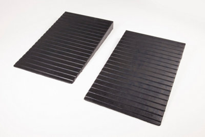 The Ramp People Rubber Threshold Ramp 90mm 1000kg Capacity Pair Kerb ...