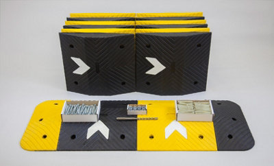 The Ramp People Speed Bump Kit 7.5m 5mph / 75mm High Rubber Speed Ramps
