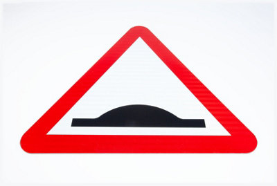 The Ramp People Speed Bump Sign Traffic Road Sign 600mm x 600mm Warning ...