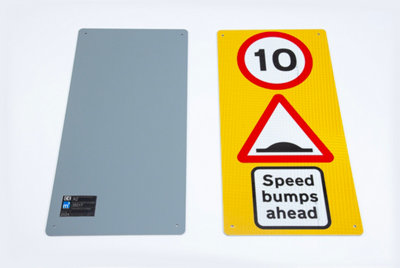 The Ramp People Wall Mounted Speed Bump Warning Sign 10mph 300mm x 600mm