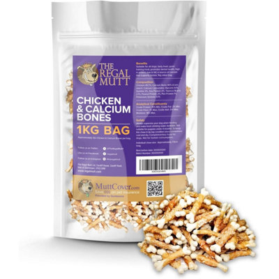 The Regal Mutt - Chicken & Calcium Bones - 1kg Bag