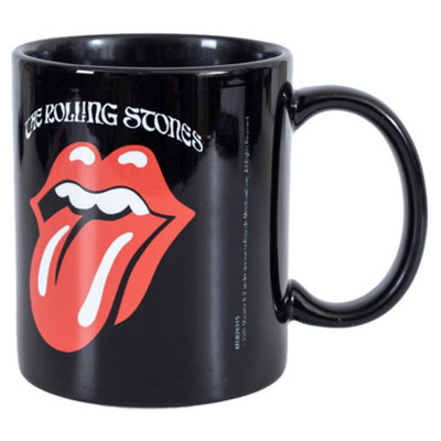The Rolling Stones Logo Mug Black/Red/White (One Size)