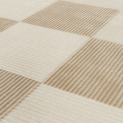 THE RUGS AURA COLLECTION AREA RUGS WITH MODERN CHECKERED DESIGN IN ...