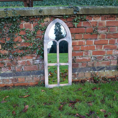 The Satchville Gift Company Wooden Church Mirror