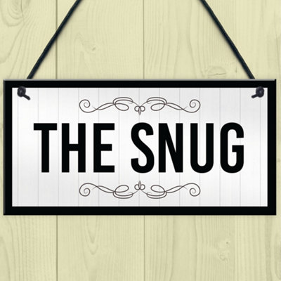 The Snug Sign New Home Gift Summerhouse Sign Hanging Door Sign Gift For ...