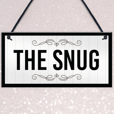 The Snug Sign New Home Gift Summerhouse Sign Hanging Door Sign Gift For ...