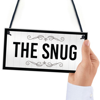 The Snug Sign New Home Gift Summerhouse Sign Hanging Door Sign Gift For ...