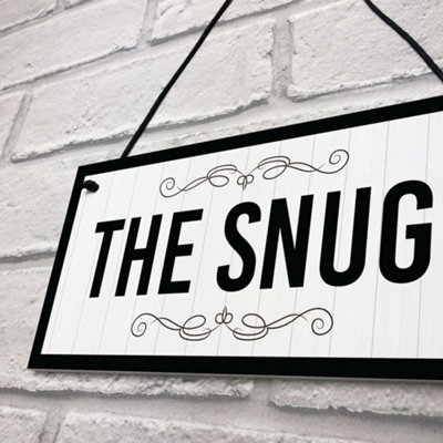 The Snug Sign New Home Gift Summerhouse Sign Hanging Door Sign Gift For ...