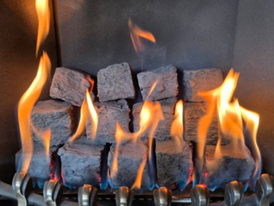 The Stove Wizard 20 Random Shaped Gas Fire Replacement Coals 35mm-45mm