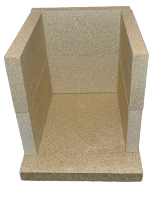 The Stove Wizard Firebrick Fire Board Heat Proof Brick Vermiculite Log ...